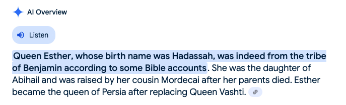 1. Queen Esther of Persia – The Israeli origin of Gor Banjaras